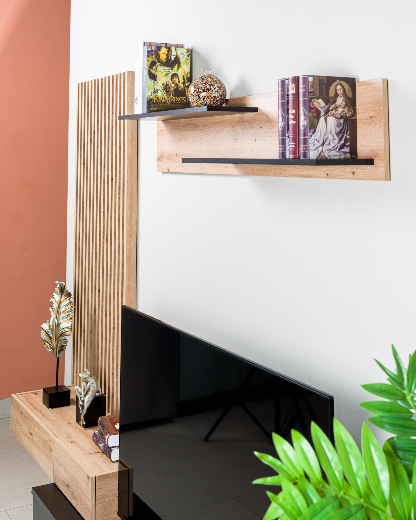 MOBILJE TV REBECA Plus, Oak/Black – BestSeller