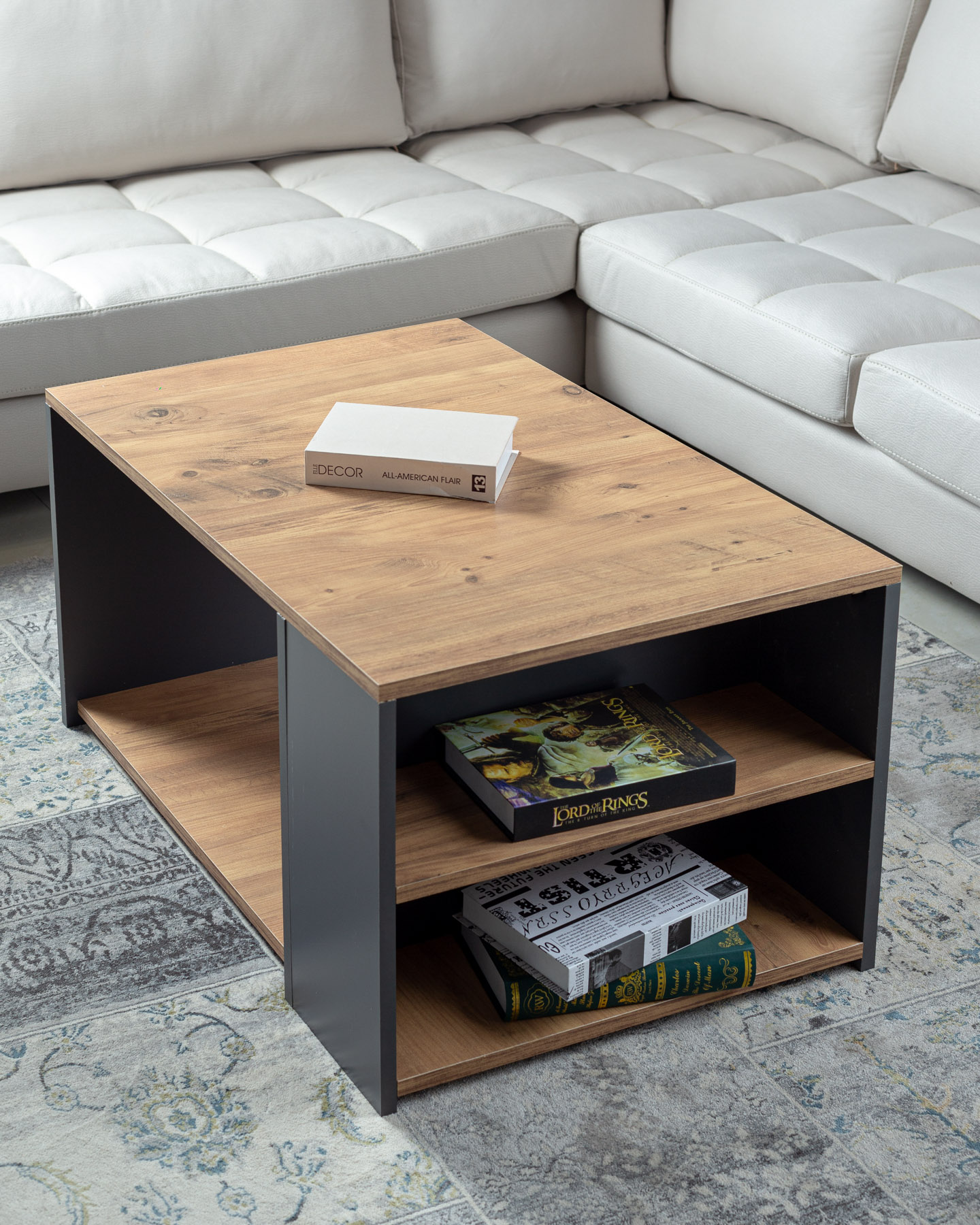 Tavoline Mesi DELTA, Efekt Druri/Antracid – BestSeller