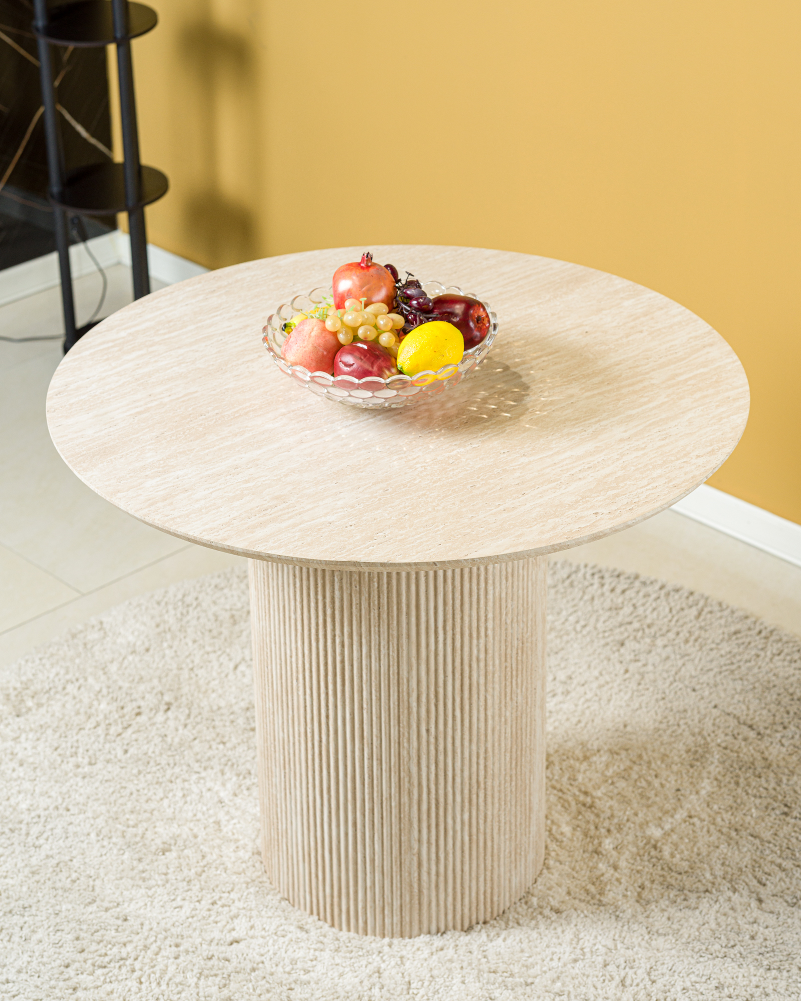 Tavoline Ngrenie Rrethore AXEL, Travertin – BestSeller