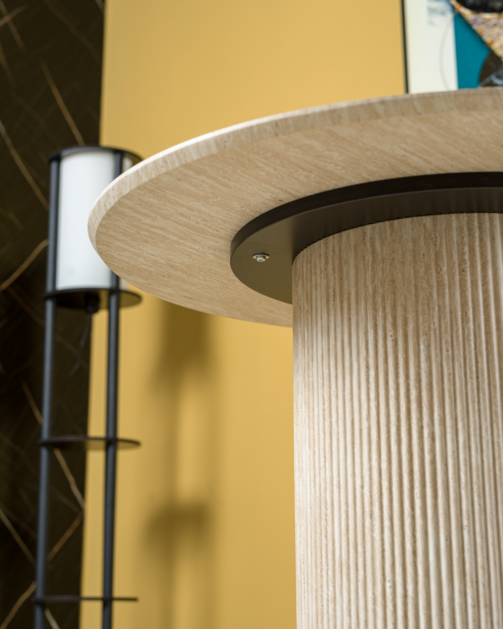 Tavoline Ngrenie Rrethore AXEL, Travertin – BestSeller